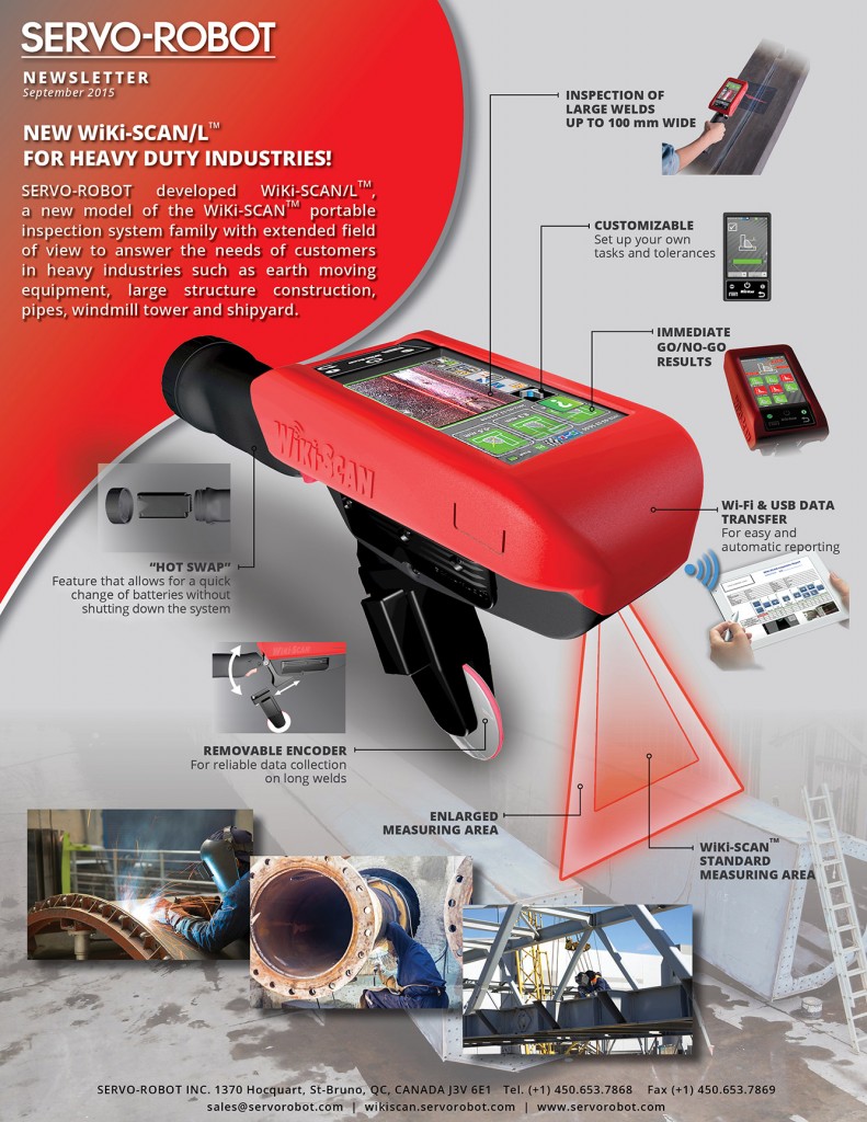 Announcing the New WiKi-SCAN/L™ for Heavy Industries! | SERVO-ROBOT Inc