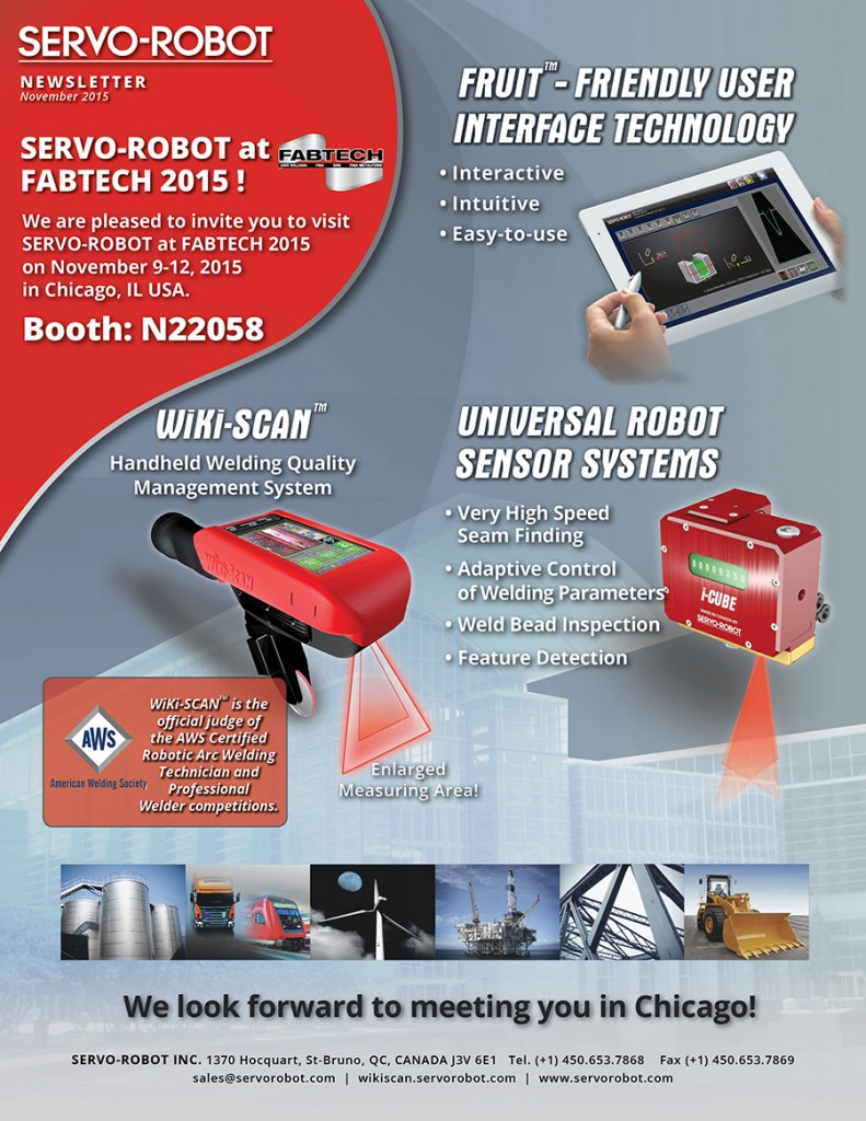 FABTECH 2015 | SERVO-ROBOT Inc