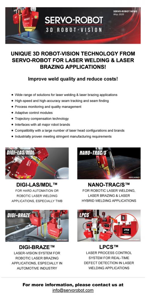 Laser Welding & Brazing Solutions | SERVO-ROBOT Inc